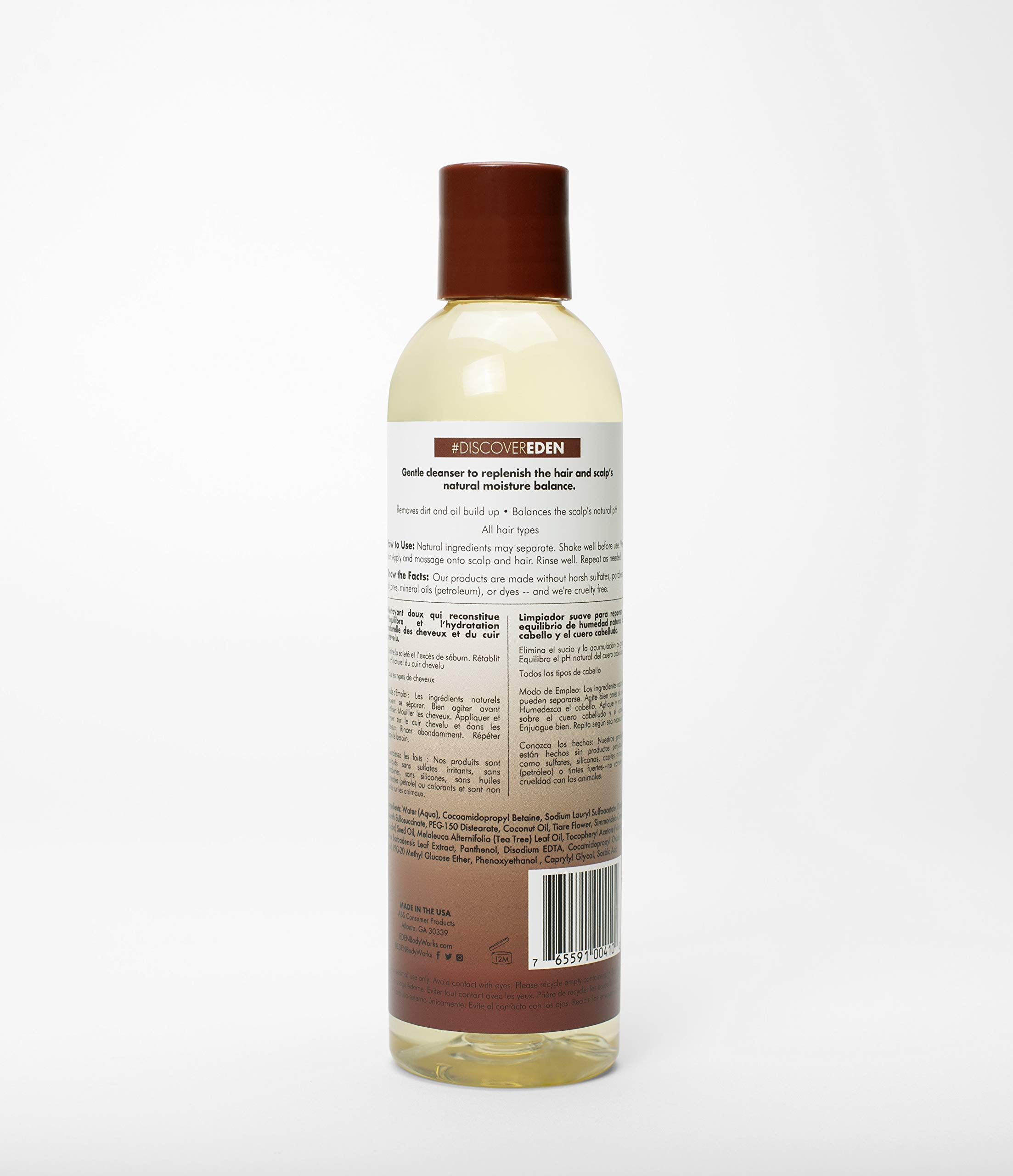 EDEN BodyWorks JojOba Monoi Moisturizing Shampoo | 8 oz | Gently Cleanse, Nourish, & Protect Hair and Scalp - Packaging May Vary
