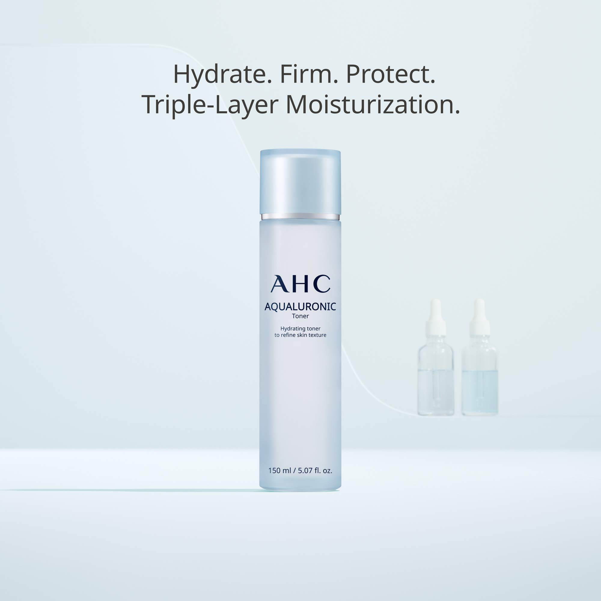 AHC Toner for Face Aqualauronic Hydrating Skin for Dehydrated Skin Triple Hyaluronic Acid Korean Skincare 5.07 oz