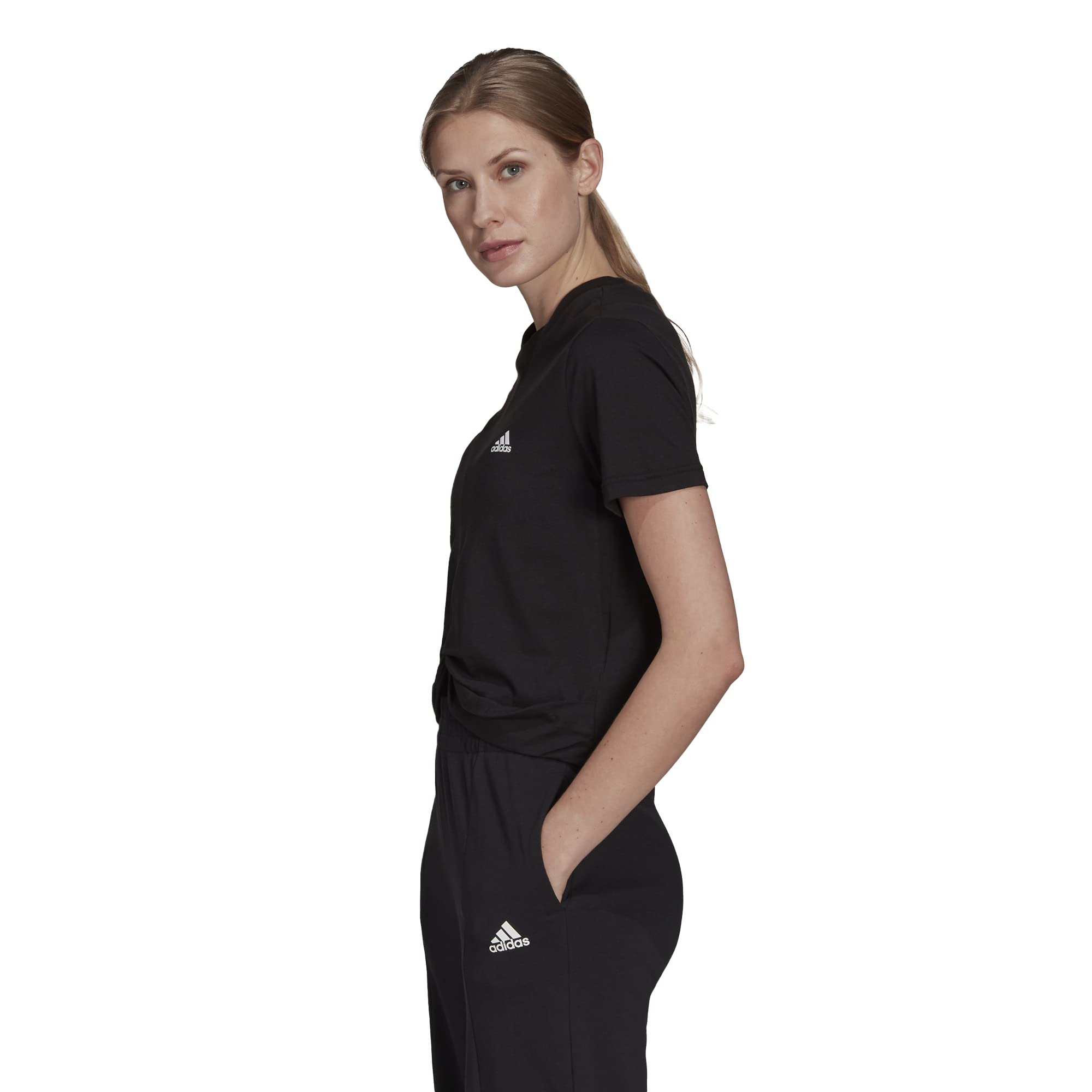adidas Women's Comfort T-Shirt, Mint Tone/White, Medium