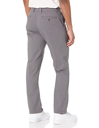 Amazon Essentials Men's Straight-Fit Casual Stretch Chino Pant, Dark Grey, 35W x 32L