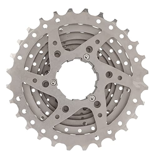 8 Speed 11‑28T Cassette, 8 Speed Flywheel Smoother Shifting Nickel Steel for Road Bike