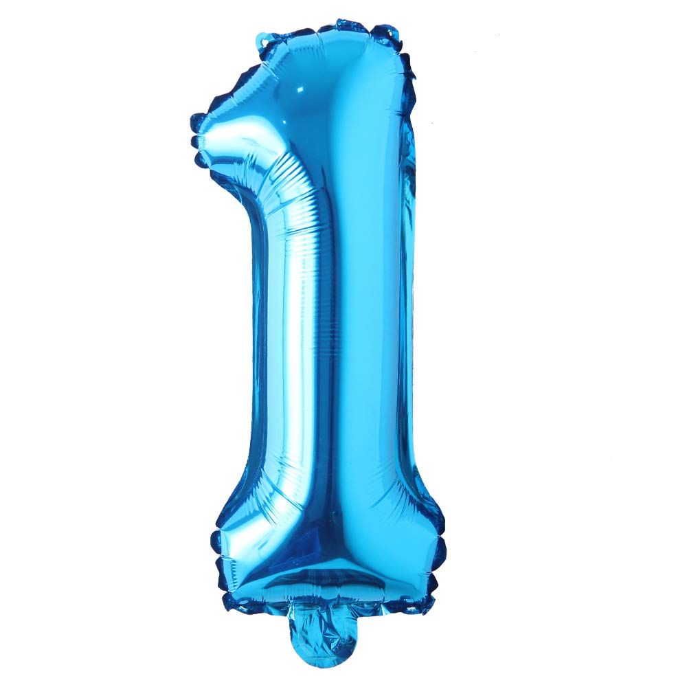 Blue 28 inch Letter Balloons Alphabet Number Balloons Foil Mylar Party Wedding Bachelorette Birthday Bridal Baby Shower Graduation Anniversary Celebration Decoration (Can not Float) (28 inch Blue 1)