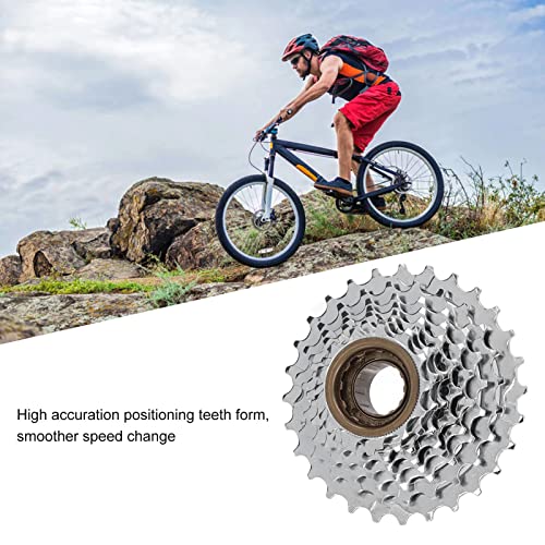 8 Speed 13‑28t Threaded Flywheel Bicycle Freewheel Sliver Steel for Mountain Bike