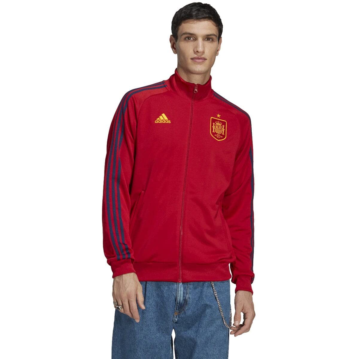 adidas Spain 3 Stripe Track Top (as1, alpha, m, regular, regular, Medium)