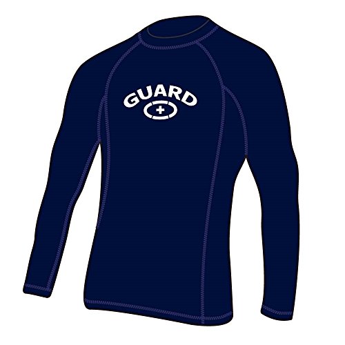 Adoretex Men's UPF 50+ Guard Long Sleeve Rashguard (RSG05M)-Red-M