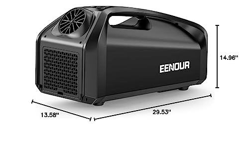 EENOUR QN750 Portable Air Conditioners, Home AC Unit 2900 BTU's, Dual Hose System, 250W Low Power Consumption for Camping Tent, Truck, Car, Van and RV