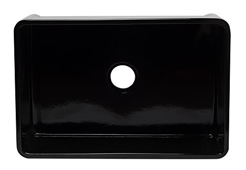 ALFI brand AB5006-PSS AB3020SB-BG Kitchen Sink, Black Gloss