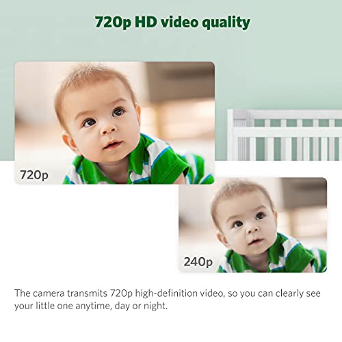 LeapFrog LF920HD Color Night Vision Video Monitor, 7" HD Display, 360 Pan Tilt, Night Light, Temp & Humidity Sensor, Up to 15Hrs Video Time, Range Up to 1000ft, Secure Transmission