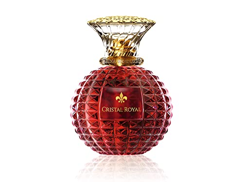 PRINCESSE MARINA de BOURBON Cristal Royal Passion - Eau de Parfum for Women - Opens with Pear, Blackcurrant and Bergamot - Blended with Jasmine and Violet - For Elegant Ladies - 1.7 oz