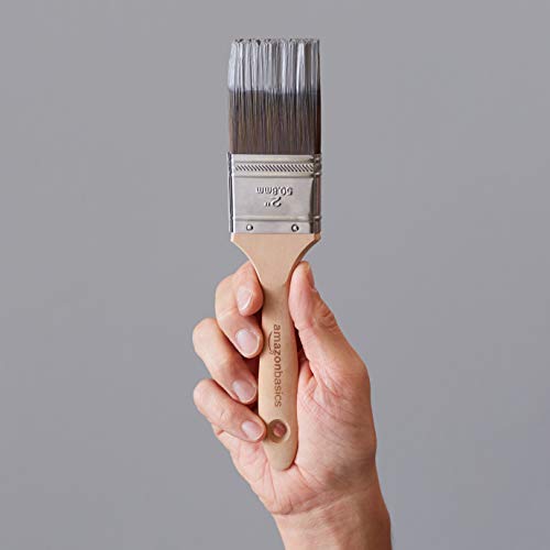 Amazon Basics 2" Flat Edge Master Pro Paint Brush, Brown