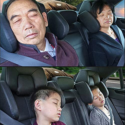 Aisheny Travel Neck Pillow Car Headrest Pillow, Car Seat Pillow Headrest Neck Support Travel Sleeping Cushion for Adults, No Tools to Install