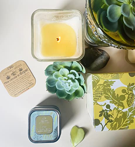 Creative Energy Candle - 2-in-1 Soy Lotion Candle (Citrus Basil & Wild Mint)