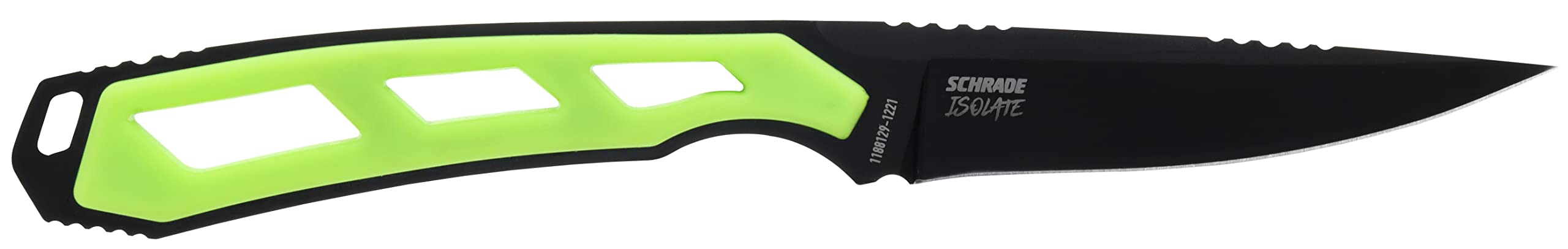 Schrade Delta Class Isolate Caper Fixed Blade 7.5in with 3in AUS-10 Steel Blade and Non-Slip Grip for Hunting