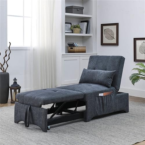 ADUH 24.5" W Sleeper Sofa Bed, Convertible Chair 4 in 1 Multifunctional Folding Sleeper Sofa Bed Pull Out