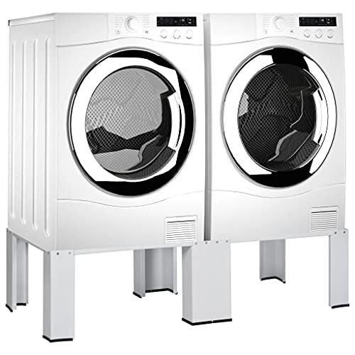 Aisifx Double Washing and Drying Machine Pedestal White