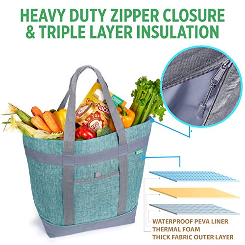 Creative Green Life Reusable Grocery Box Bags and Cooler Bag