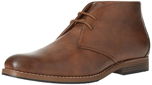 Amazon Essentials Men's Desert Boot, Chestnut Brown, 10.5