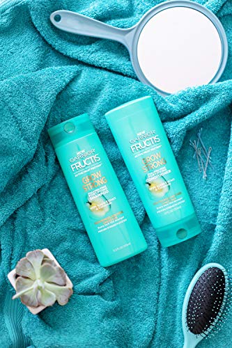 Garnier Fructis Grow Strong Shampoo, For Stronger, Healthier, Shinier Hair, 22 fl. oz.