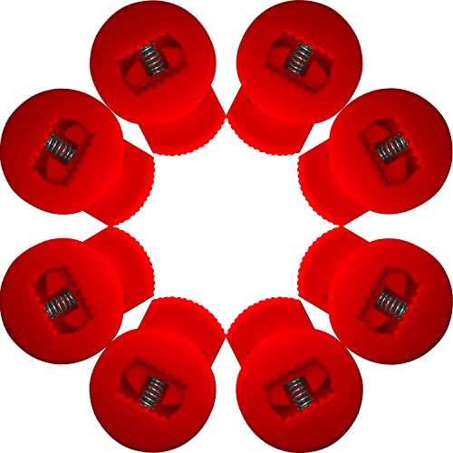 AliBall Glove Locks, Lace Locks for Baseball Glove 8 Pack, Never Need Thying Knots Again, Strong Elasticity, Made Plastic and Springs, Fits All Gloves, Baseball Glove Accessories