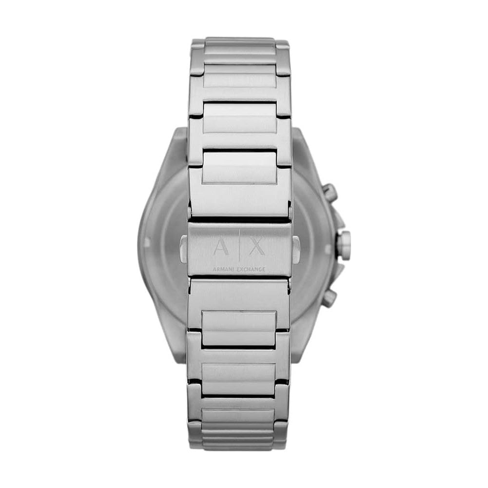 A｜X ARMANI EXCHANGE Men's Chronograph Stainless Steel Watch, Color: Silver/Black (Model: AX2600)