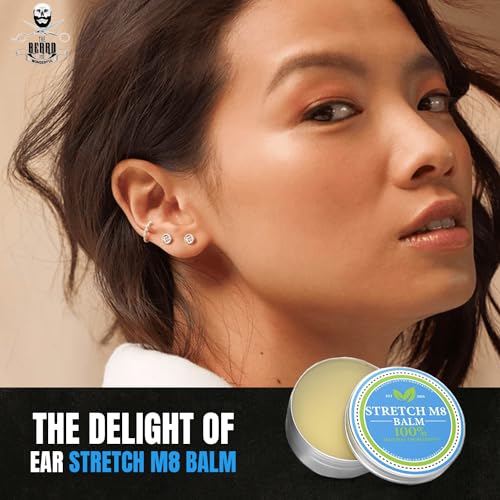 Ear Stretching Balm - Aftercare for Piercings - 30ml - Lobe Stretching - Soothing Formula – All Natural Ingredients Jojoba Oil & Tea Tree Oil