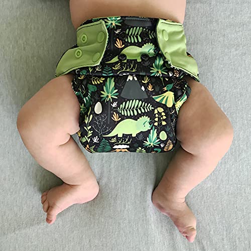 Reusable Waterproof Diaper Cover Shell: for Baby Prefold Cloth Diapers, Flats, Fitted or Inserts (Sky Adventure)