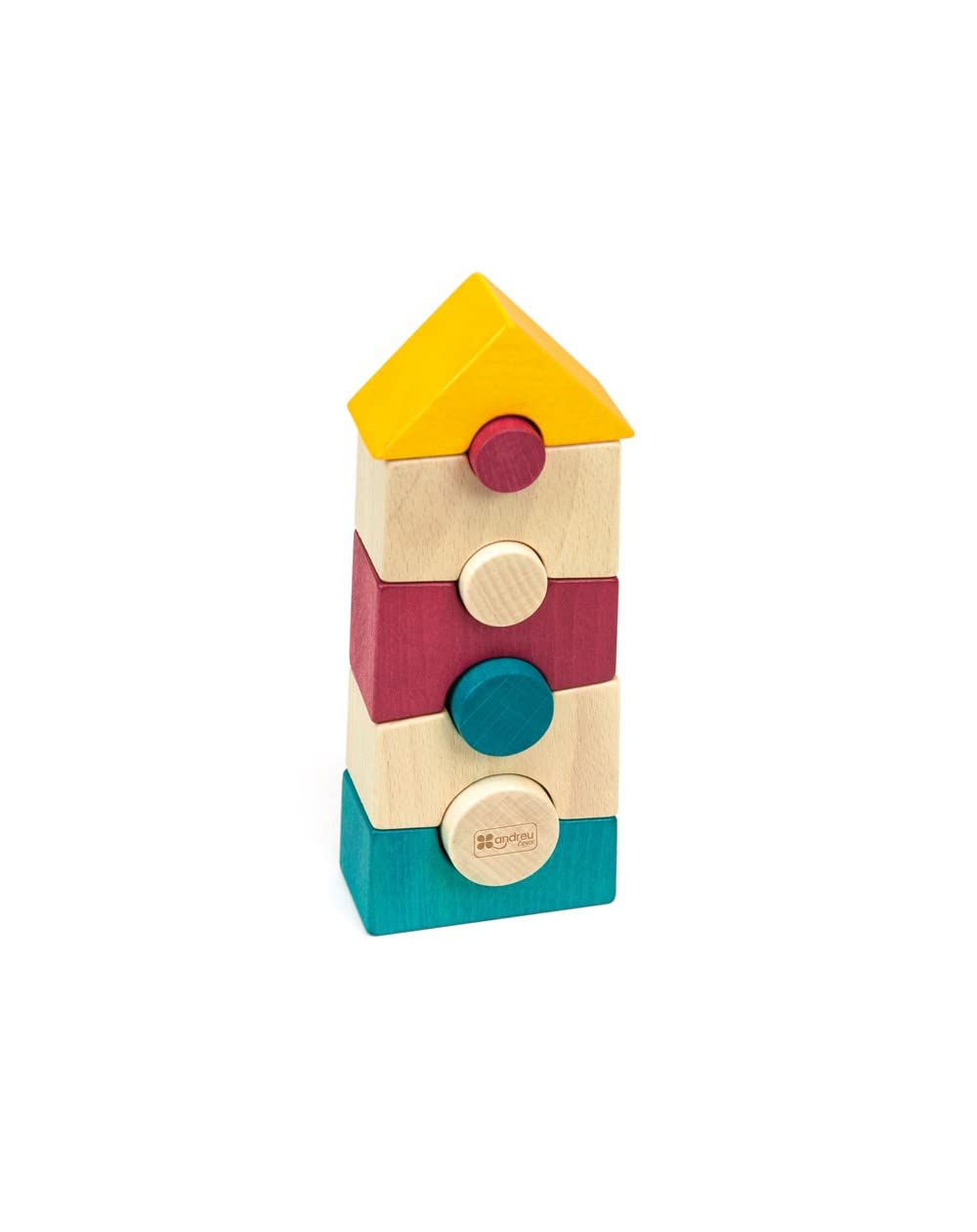 Andreu Toys 16117 Stacking Tower Skill Games, Multicoloured, Ășnico