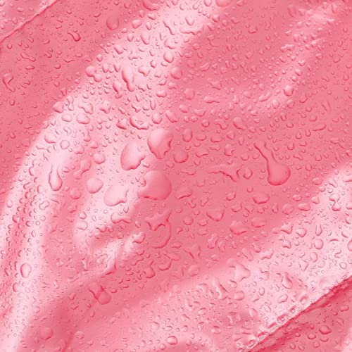 Beirui Waterproof Dog Winter Coat with Harness - Warm Zip Up Puffer Vest Dog Jacket with Dual D Rings - Reflective Cold Weather Dog Clothes for Puppy Small Medium Dogs,Pink(Chest 18β)