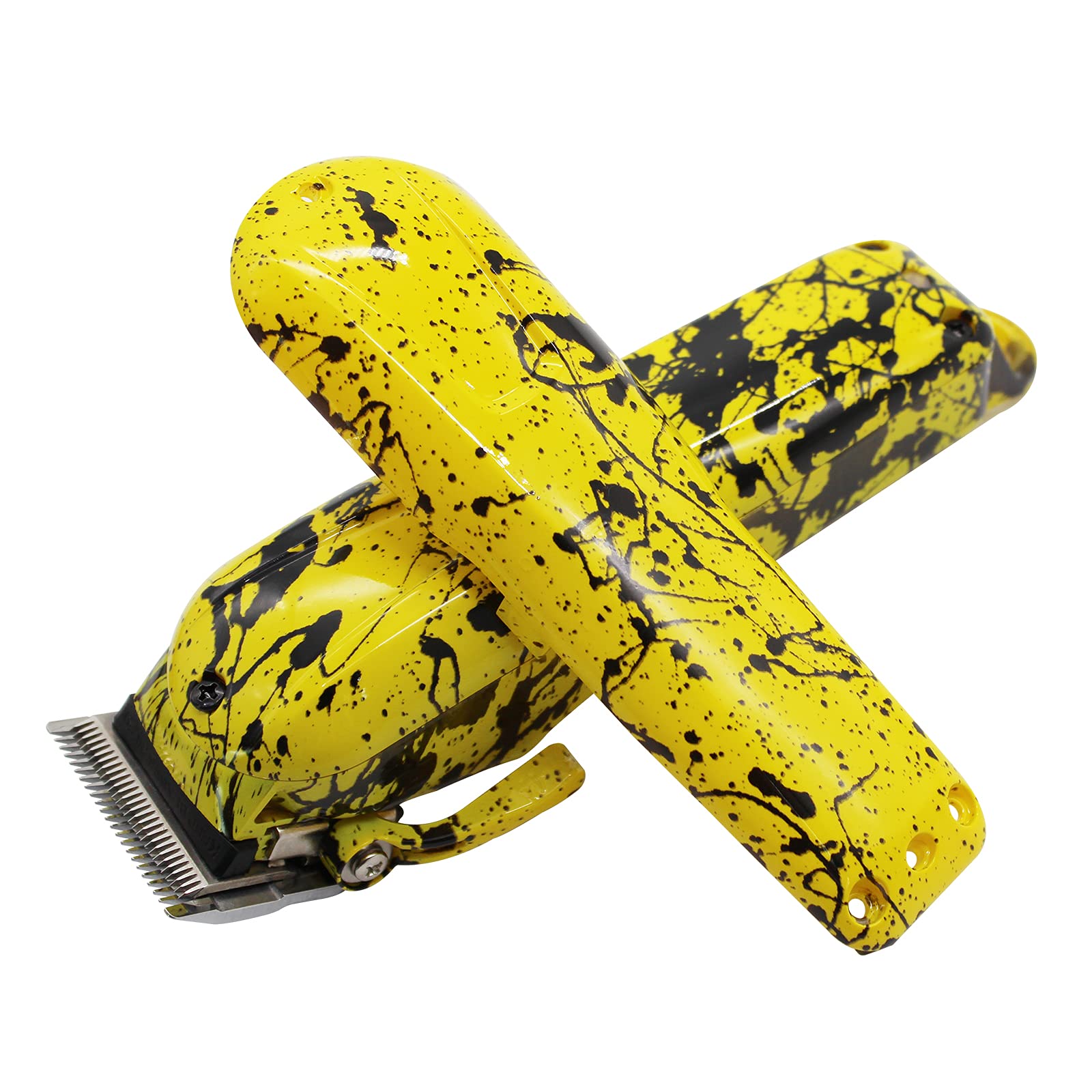 Anrom DIY Hair Clipper Cover, Compatable for Wahl 5 Star Cordless # 8591 Back Cover, Camouflage Yellow