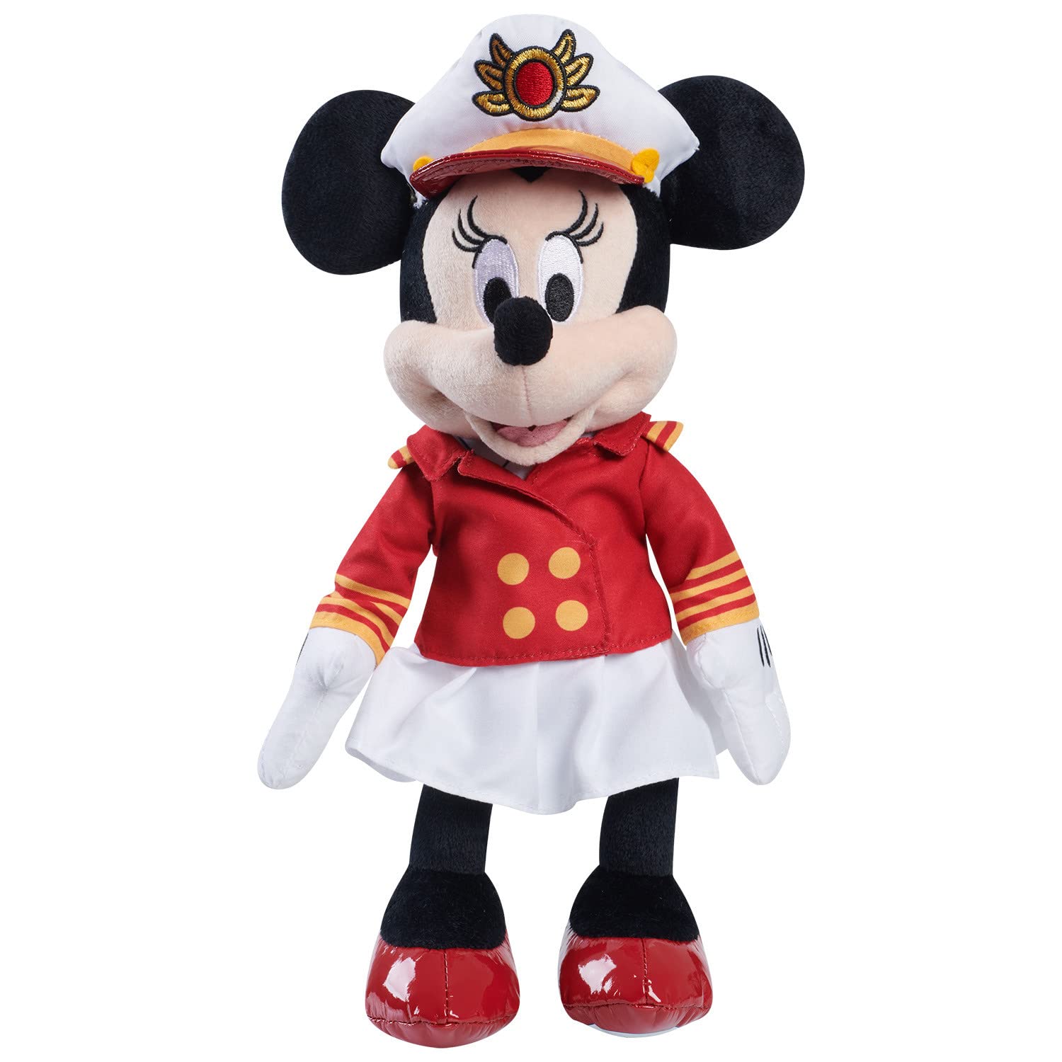 Disney Classics Captain Minnie Mouse 12.5-inch Plush, Cruise Line Kids Toys, Stuffed Animal, Mouse, Officially Licensed Kids Toys for Ages 3 Up by Just Play