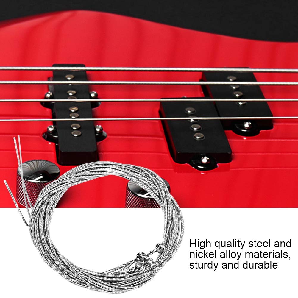Electric Bass Strings 4 Set of Steel Plated Gauge Strings Bass Guitar Parts 1mm 1.4mm 2mm 2.5mm