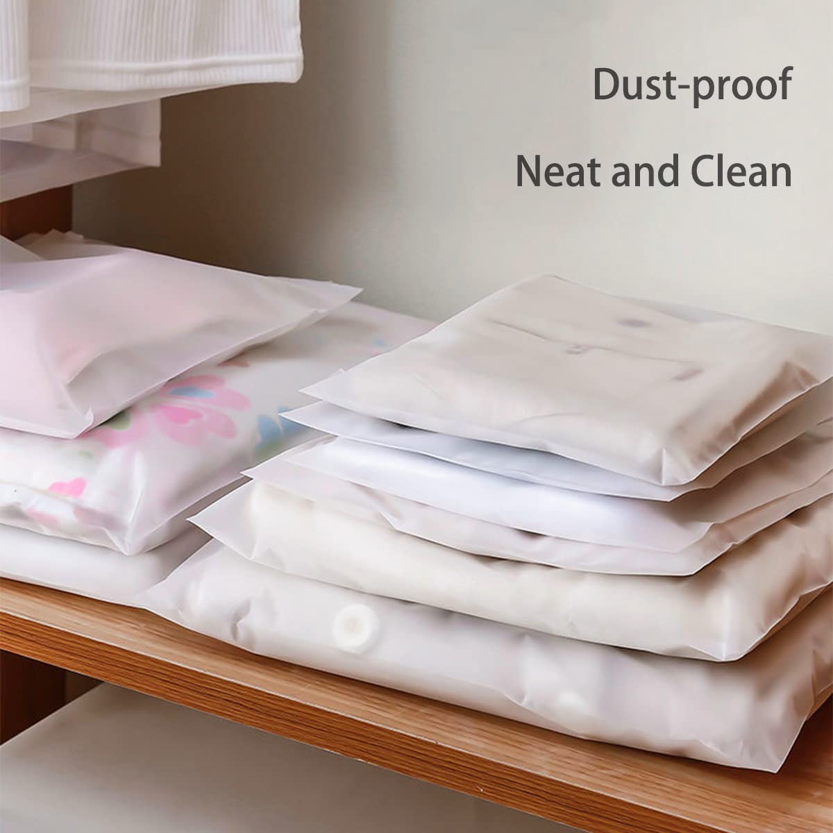 Belit 15 Pcs Clear Ziplock Storage Bags, Large Size Packaging Bags, Plastic Bags for Sweaters, Shirt, Sheet, Blanket, 3 sizes 12x16 inch, 16x20 inch, 20x28 inch