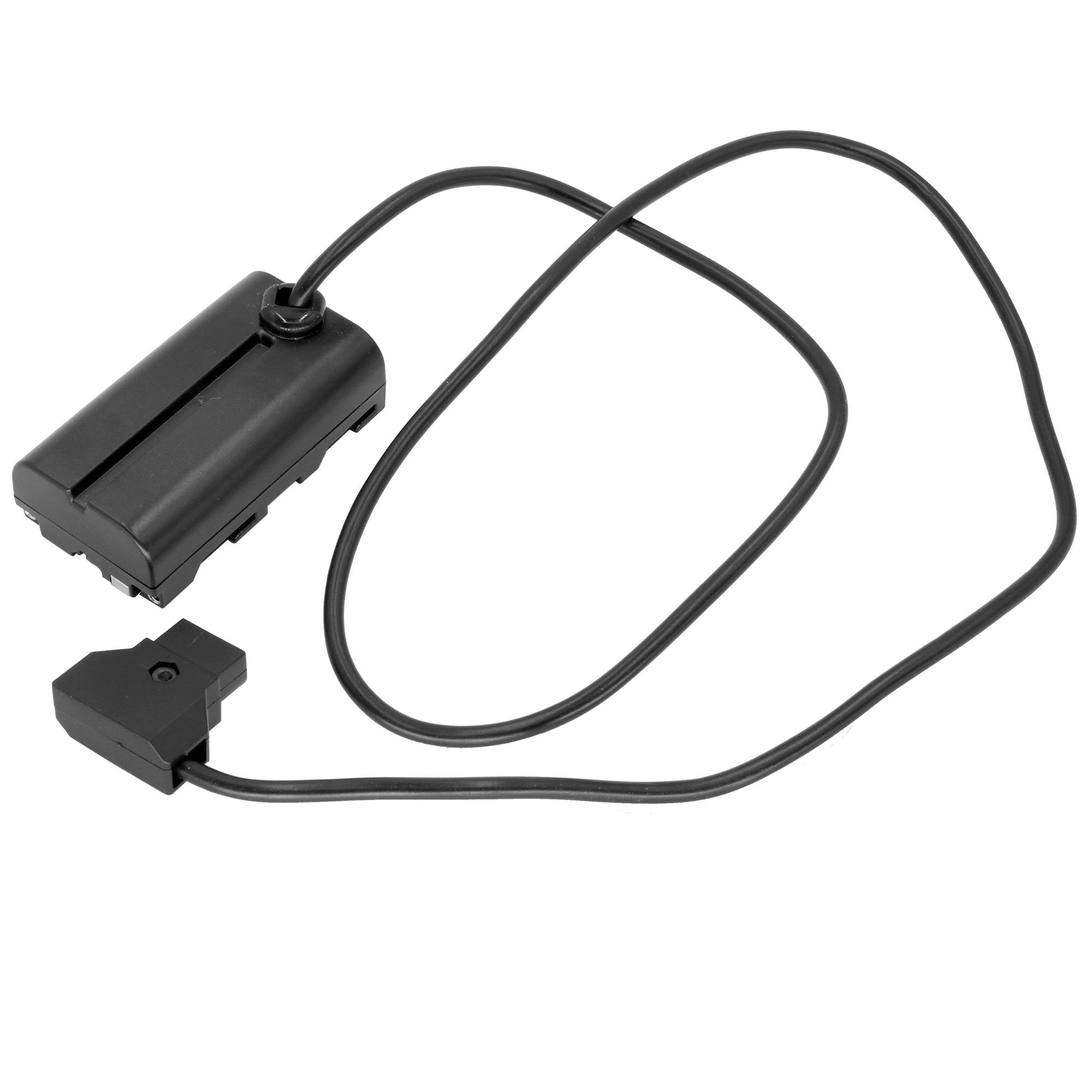 GyroVu High Power (4.5A) D-Tap to Dummy Battery 30” Straight Adapter Cable to Replace NP-F550, NP-F570, NP-F970 Sony-L Batteries to Power DCRVX2100, HDRFX1, HD1000U & HVRZ1U Cameras (V12)