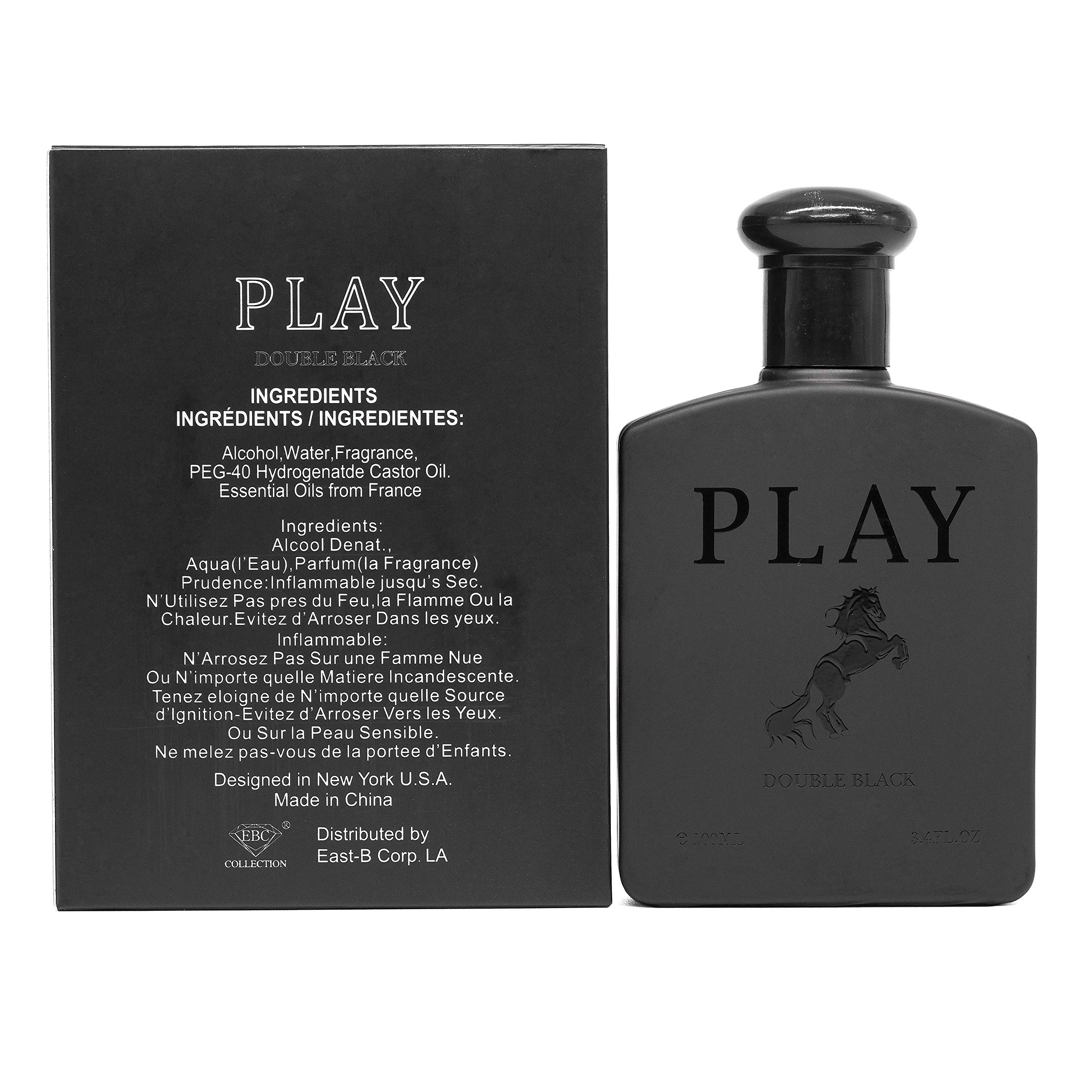EBC Pool Double Black Eau De Toilette for Man, 100ml/3.4 OZ