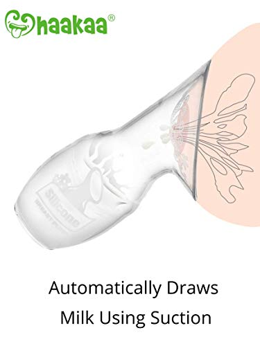 Haakaa New Silicone Breast Pump 150ML with Suction 100% Food Grade Silicone BPA PVC and Phthalate Free (150ml)