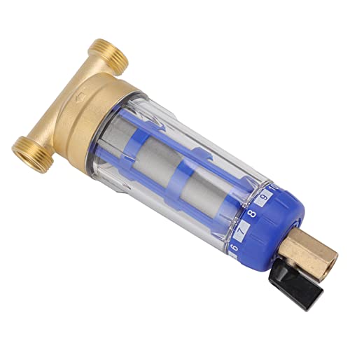 Atyhao Whole House Spin Down Sediment Water Filter,Refined Copper Head Spin Down Sediment Prefilter Spin Down Sediment Prefilter Kit