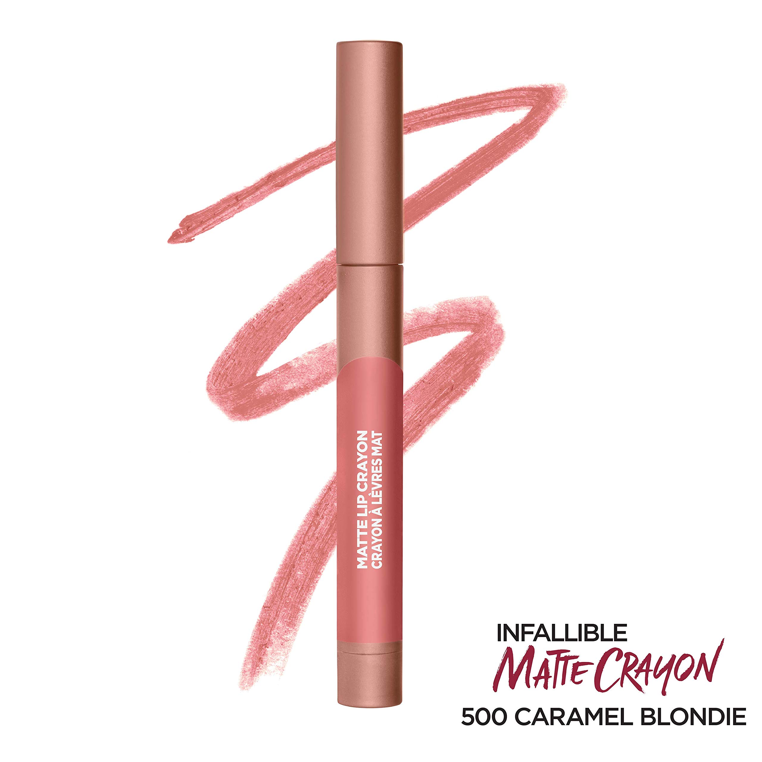 L'Oreal Paris Infallible Matte Lip Crayon, Caramel Blonde (Packaging May Vary)