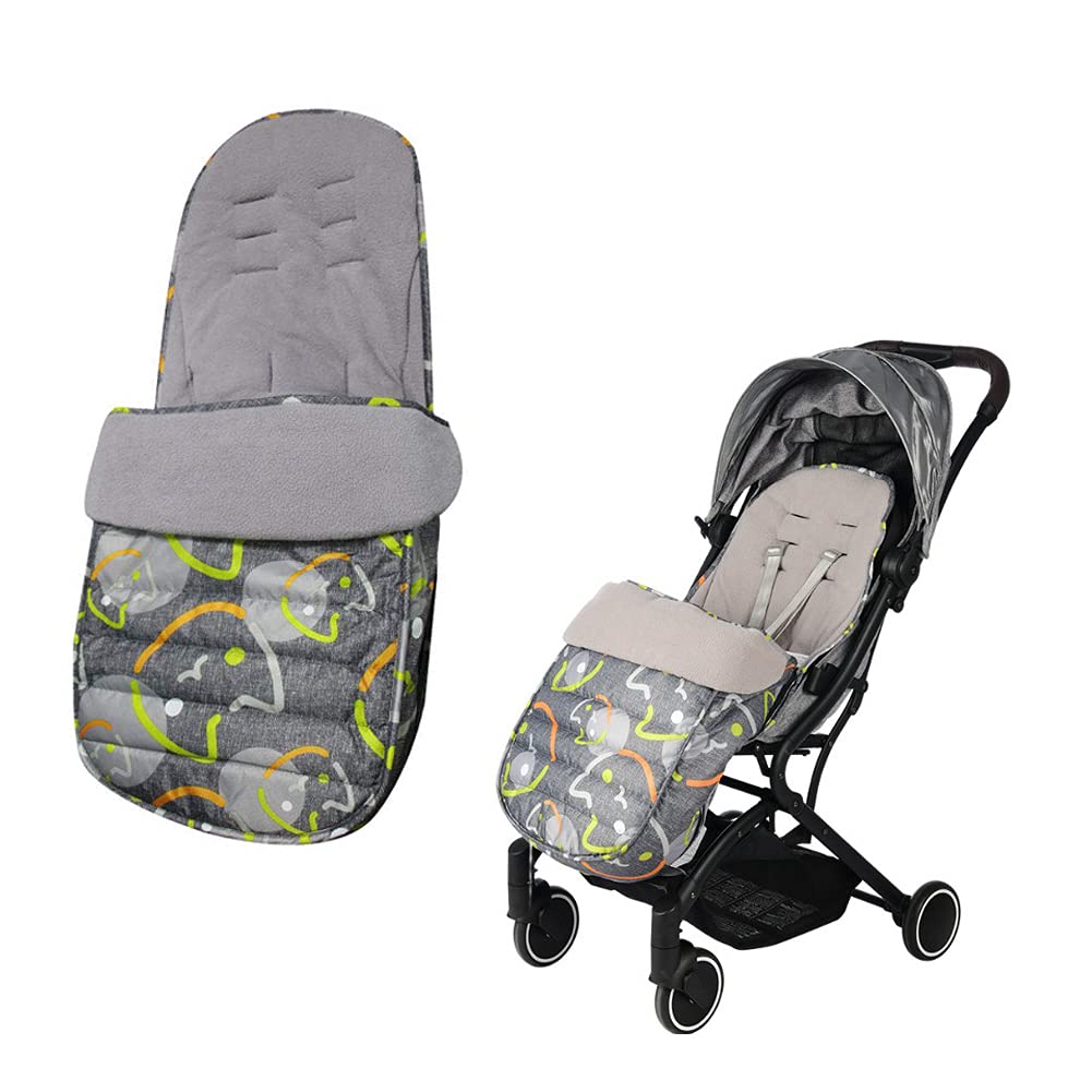 AIKSSOO Universal Baby Stroller Bunting Bag Footmuff Sleeping Bag Warm Thicken Winter Outdoor Waterproof Windproof Cold-Proof Detachable