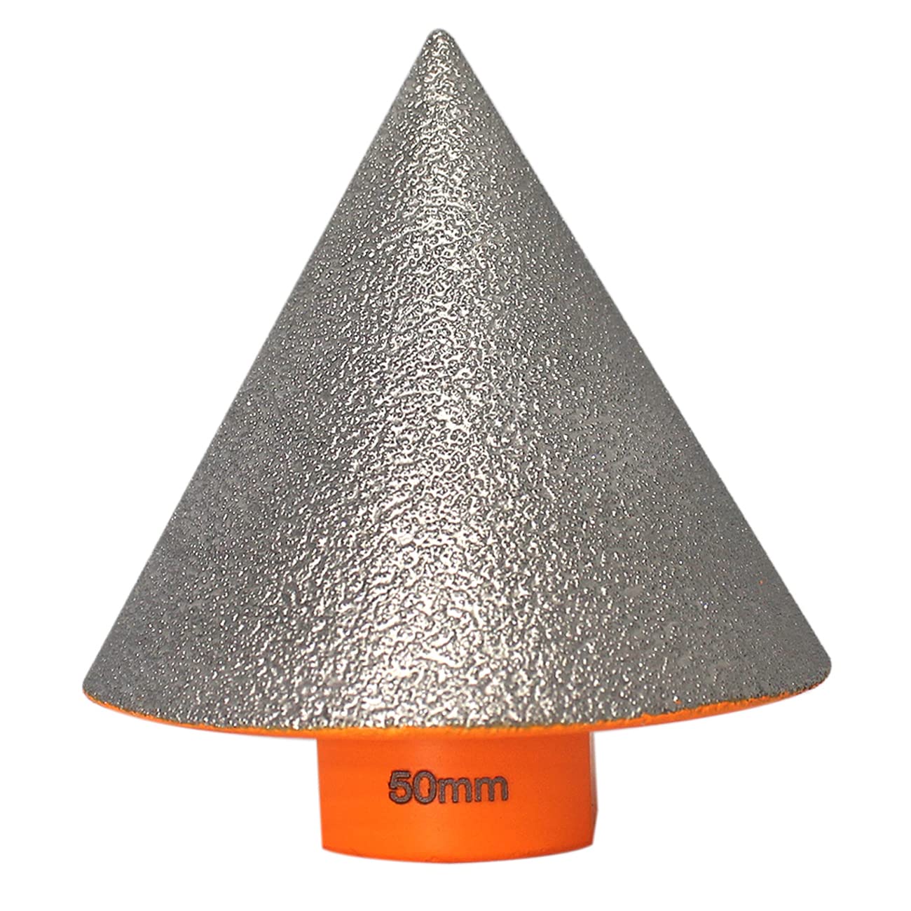 BeQell Diamond Beveling Chamfer Bit,2 Inch 50mm x 5/8-11 Thread Diamond Finger Milling Bits for Enlarging,Trimming Bevelling The Exsiting Holes in Tile Marble Granite Ceramic Countersink Drill Bits