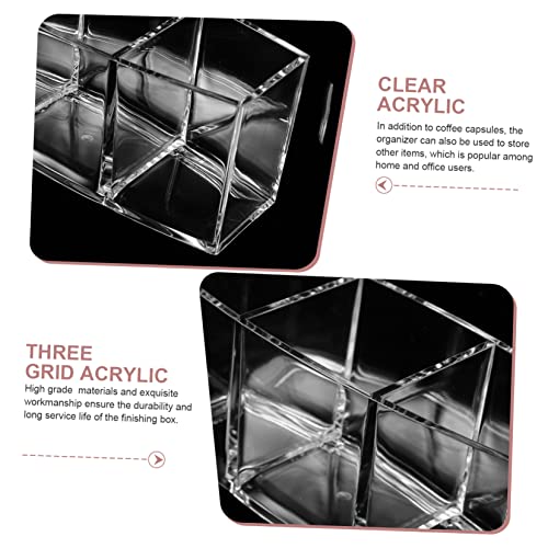 Coffee Station Holder Box Tea Storage Box Plastic Storage Cabinet Tea Teabag Tea Bag Storage Coffee Station Holder Sugar Bag Organizing Box Divided Holder Tea Bag Bin