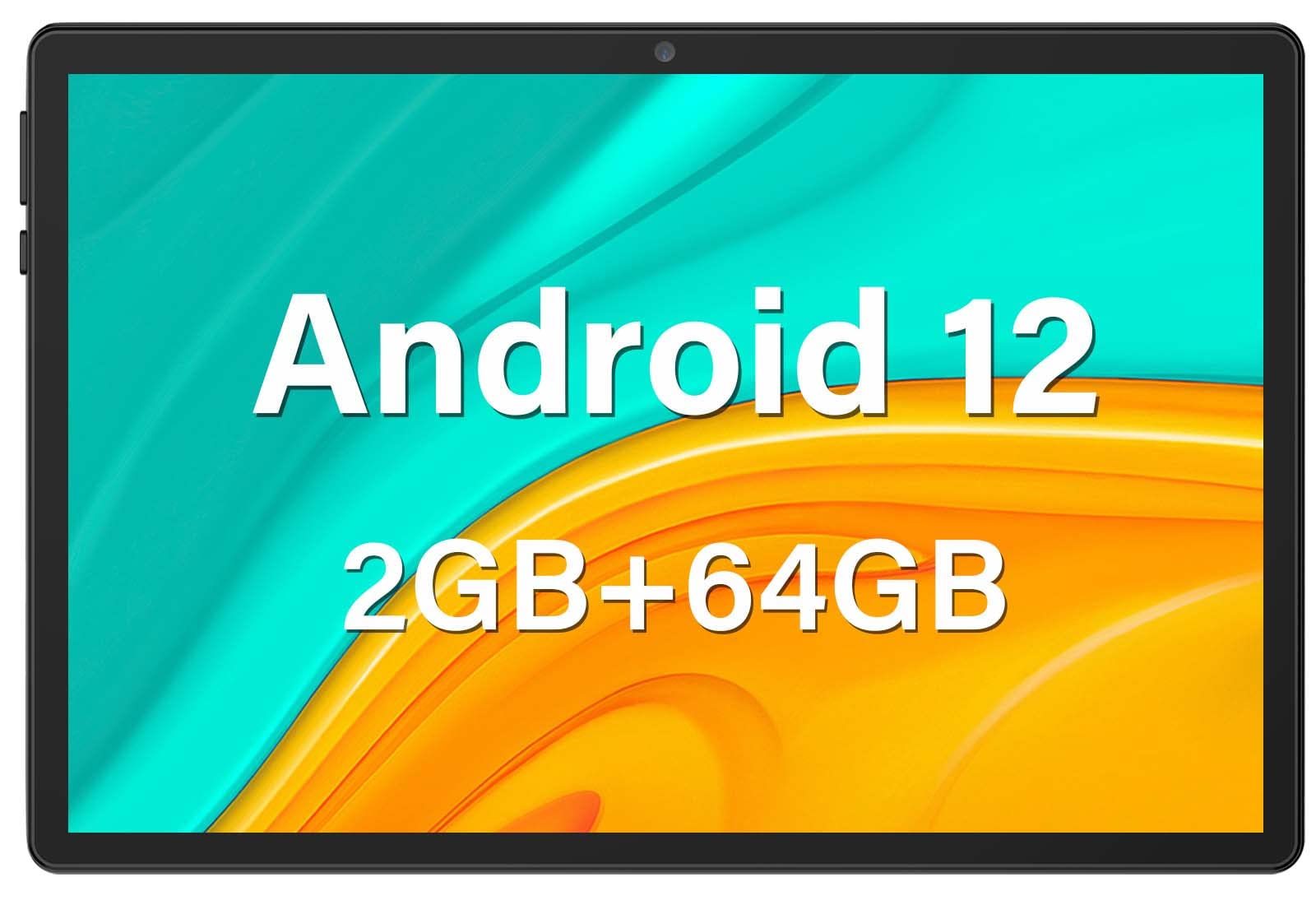 Android Tablet 10 inch, Android 12 Tablet, 2GB RAM 64GB ROM 1TB Expand Android Tablet with Dual Camera, WiFi, Bluetooth, 8000mAh, HD Touch Screen, Google GMS Certified