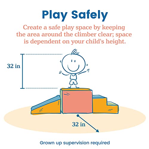 ECR4Kids Softzone Little Me Climb and Slide, Toddler Playset, Contemporary, 2-Piece