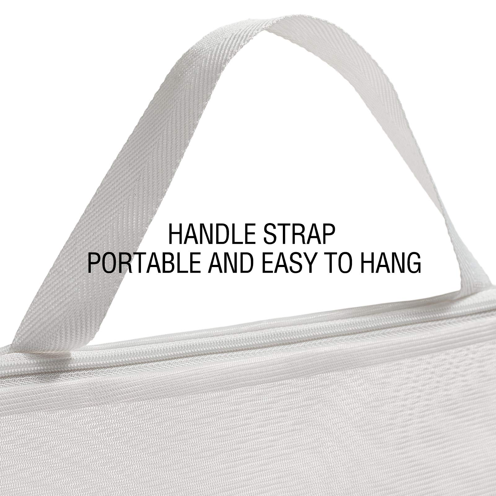 MIFNRO Large Capacity Sock Laundry Bag With Wire Construction Opening Use YKK Zipper Tote Bag Bathroom Hanging Suitable For Underwear, Socks Fine Mesh Laundry Bag 1 Black