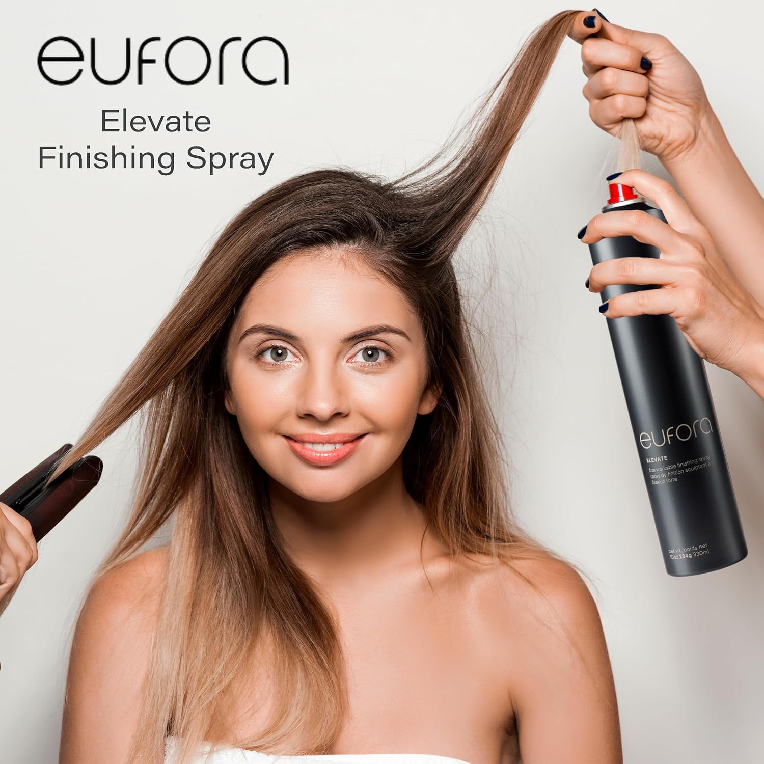 Eufora Elevate Firm Workable Finishing Spray, 10 Oz (Pack of 2)