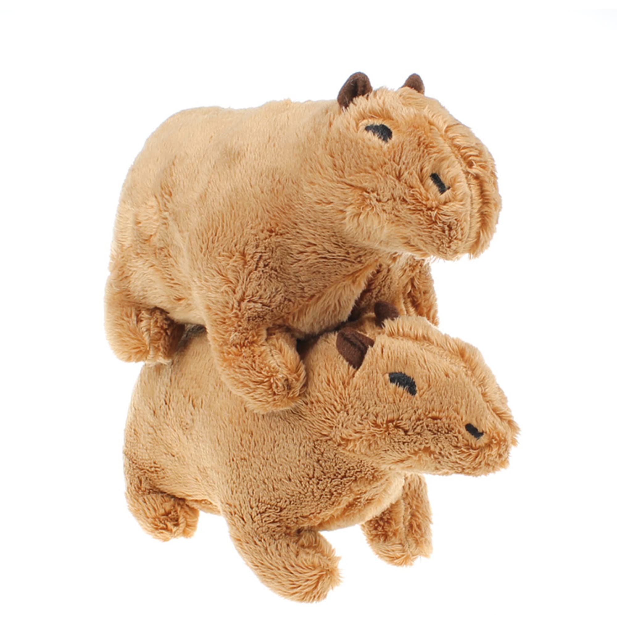 Abawaka 7.9inch Capybara Stuffed Animal Realistic Capybara Plush Toy Simulation Small Otter Plushie Doll Farm Home Decor for Adults Kids (7.9inch)