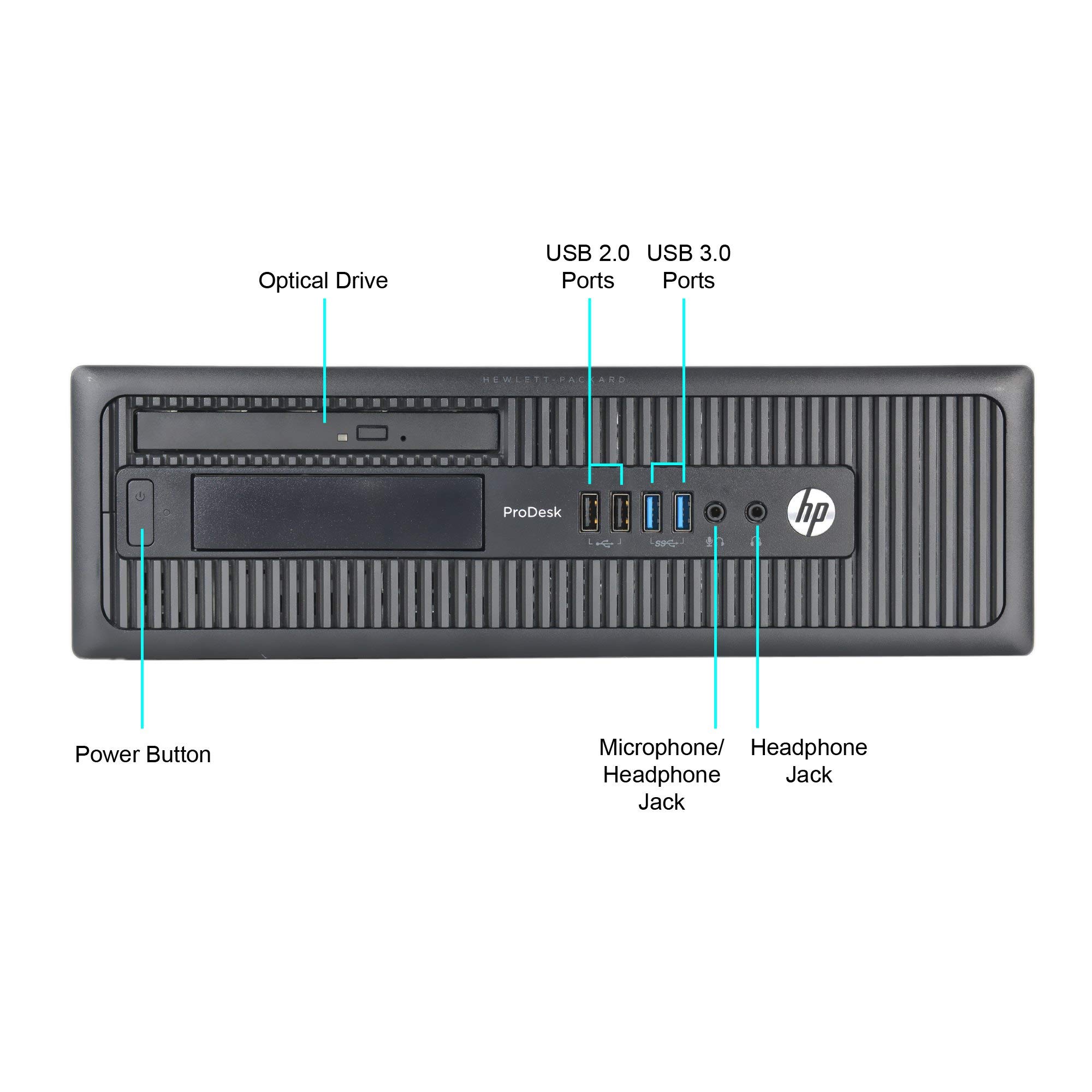 HP Prodesk 600 G1 SFF Slim Business Desktop Computer, Intel I7-4770 3.40 GHz, 32GB RAM, 256GB SSD 500gb SATA Drive,with 22 P221 Monitor, DVD, USB 3.0, Windows 10 Pro 64 Bit (Renewed)