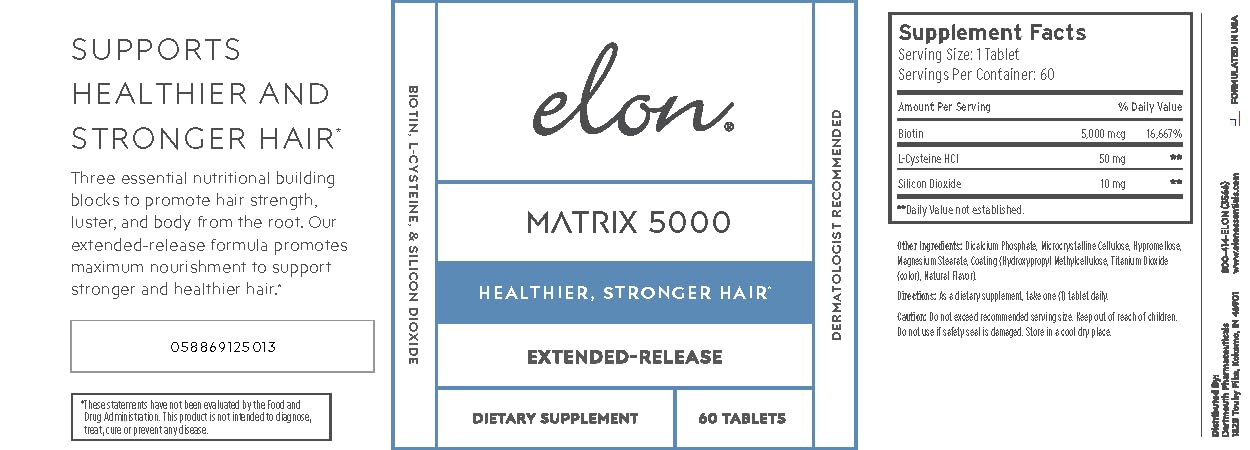 Elon Complete Kit for Thinning Hair β Elon Essential Shampoo and Conditioner Set + Matrix 5000 Hair Growth Supplement β NO Sulfates, Parabens or Phthalates