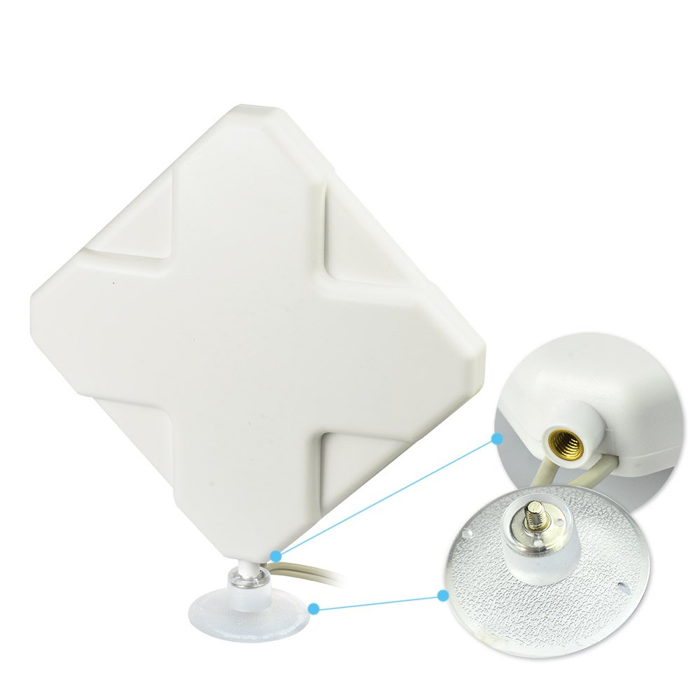 Eightwood 35dBi 4G LTE Antenna, MIMO Dual TS9 Male Antenna Compatible with 4G Router MiFi WiFi Hotspot Verizon AC791L Netgear LB2120 Nighthawk MR1100