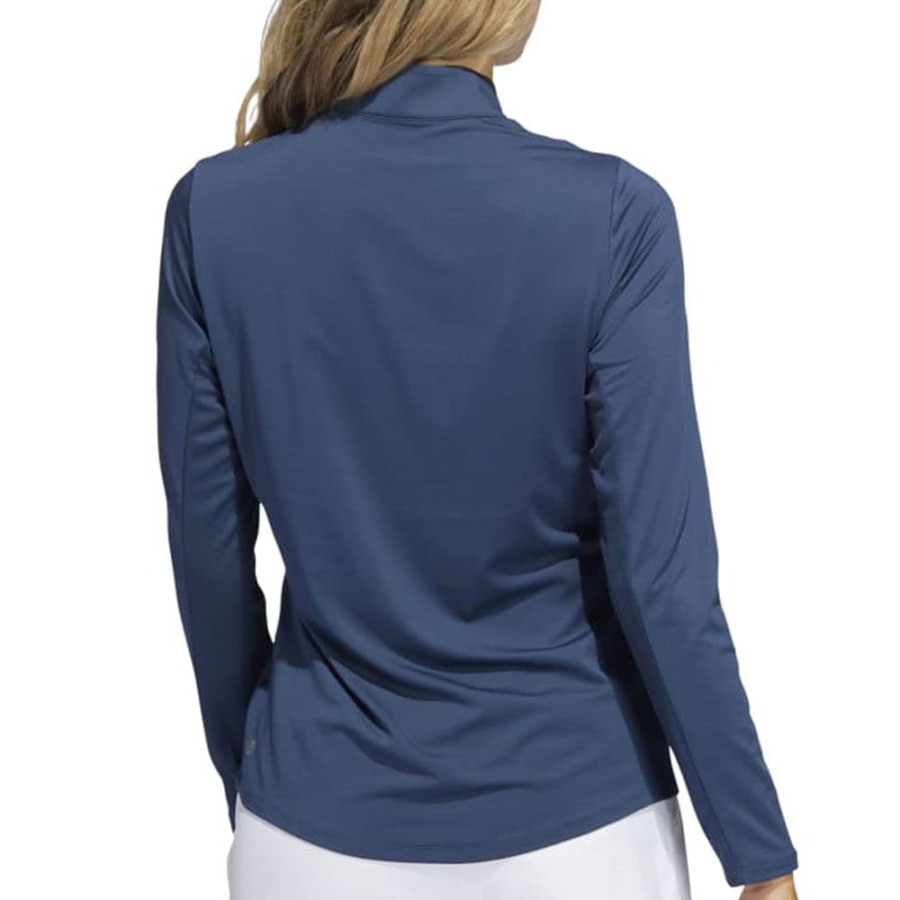 adidas Women's Standard Ultimate365 Sun Protection Golf Shirt, Crew Navy, Small