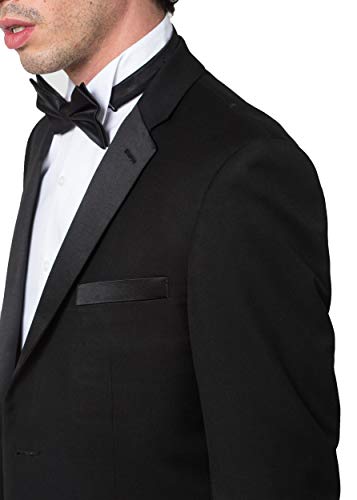 Adam Baker Men's BL401 Slim Fit Tuxedo Suit - Black - 42R